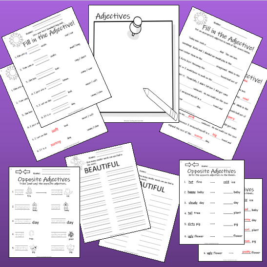 Adjectives: Describing Words-YT Lesson & Worksheets | Made By Teachers