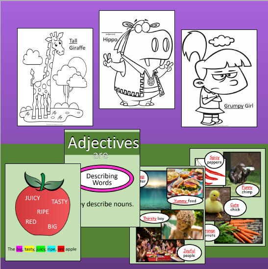 Adjectives: Describing Words-YT Lesson & Worksheets | Made By Teachers