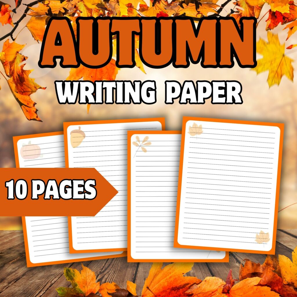 Fall/Autumn Themed Writing Paper | Made By Teachers