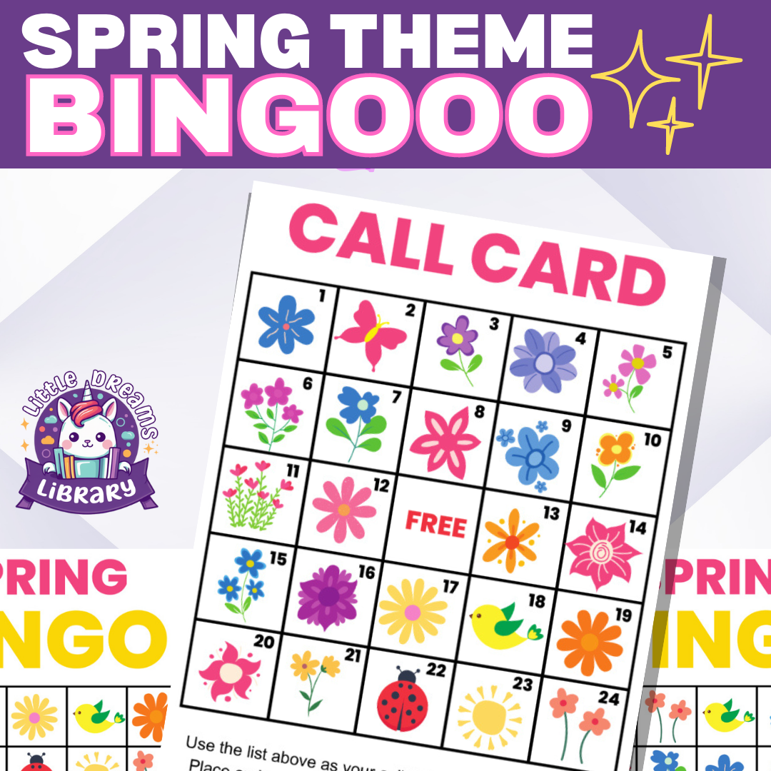 Spring Printable Bingo Game Cards - Homeschool Fun and Educational ...