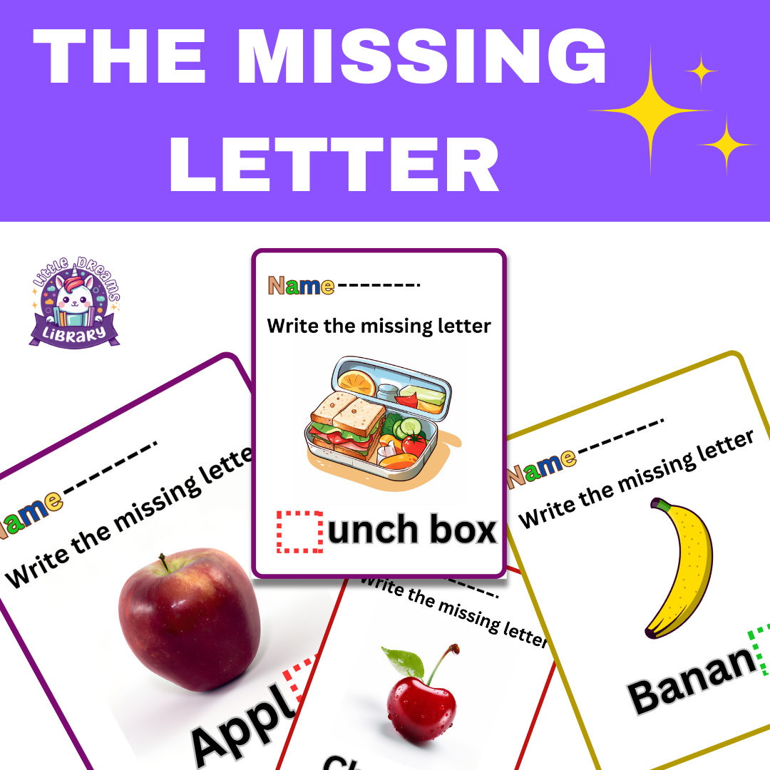 Engaging & Colorful Fill In The Missing Letter Activity Boost Vocabs ...