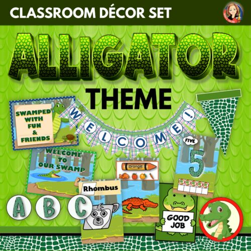 Classroom Decor Set Alligator Swamp Theme | Made By Teachers