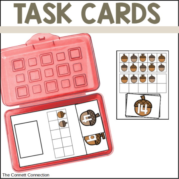 Acorn Counting and Cardinality Kindergarten Math Centers | Made By Teachers