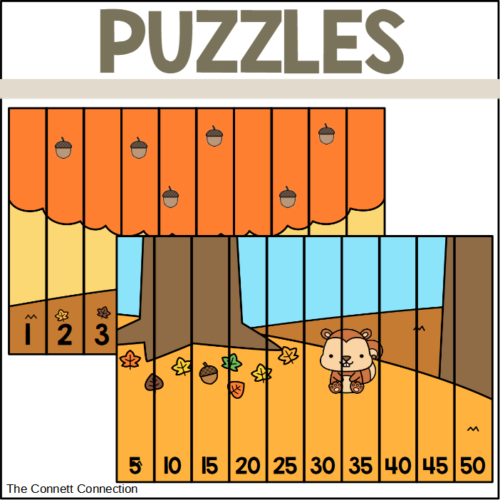 Acorn Counting and Cardinality Kindergarten Math Centers | Made By Teachers