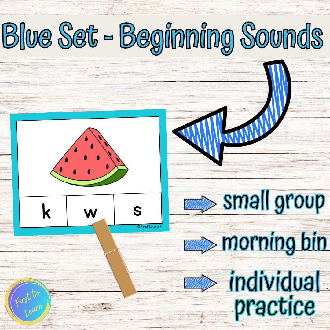 Beginning and Ending Sounds Clip Cards Kindergarten/First Grade | Made ...