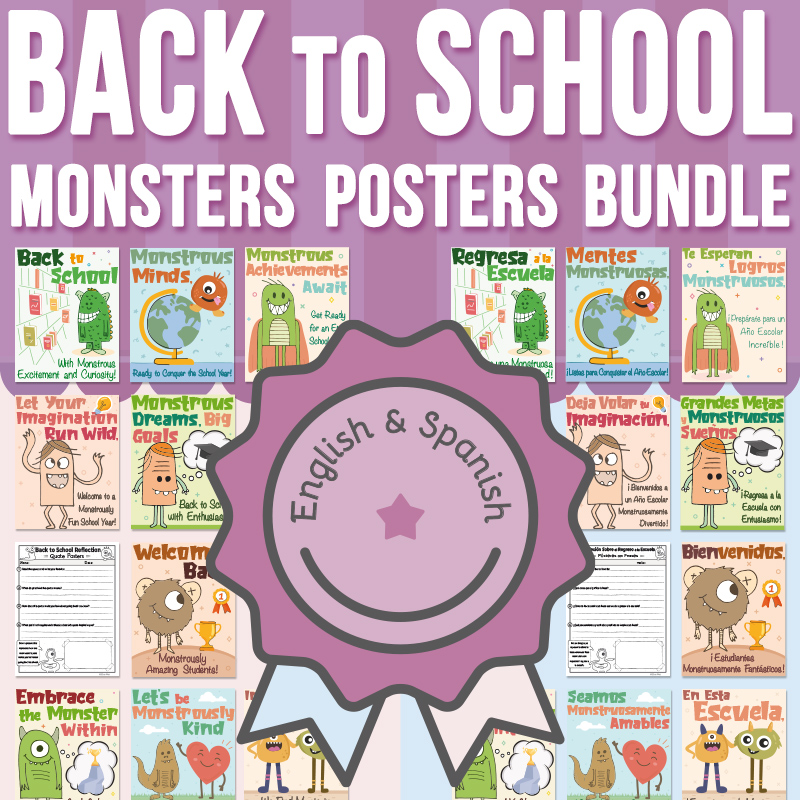 Back to School Monsters Posters BUNDLE | Made By Teachers