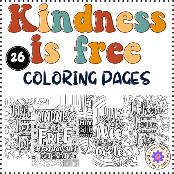 Kindness Coloring Pages| Kindness Activities| Kindness Bulletin Board ...