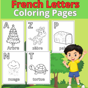 French Letters Coloring Pages in French for K & Prek kids. | Made By ...