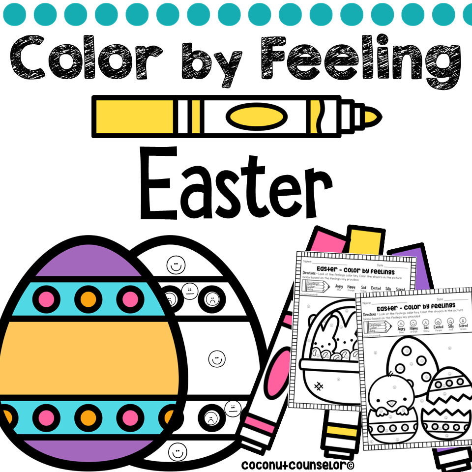 Easter Color by Feeling Worksheets | Made By Teachers