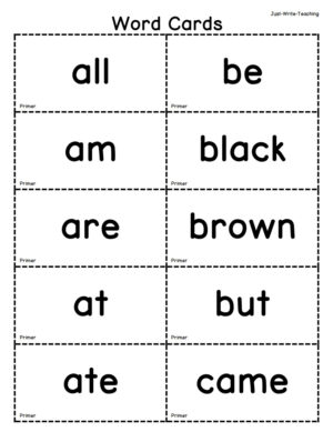 Connect 5 Primer Sight Words Game | Made By Teachers