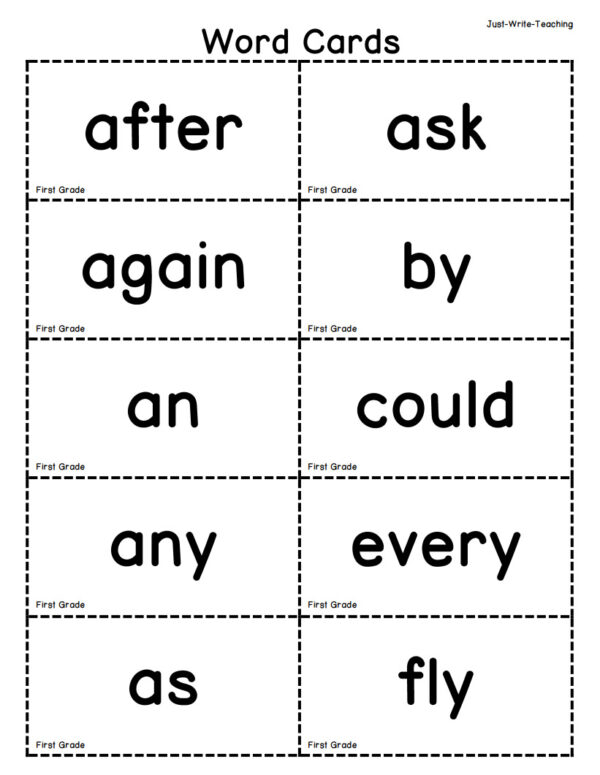 Connect 5 First Grade Sight Words Game | Made By Teachers