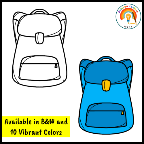 Backpack Cliparts | Back to School Bag Clip Arts | Colorful Backpacks ...