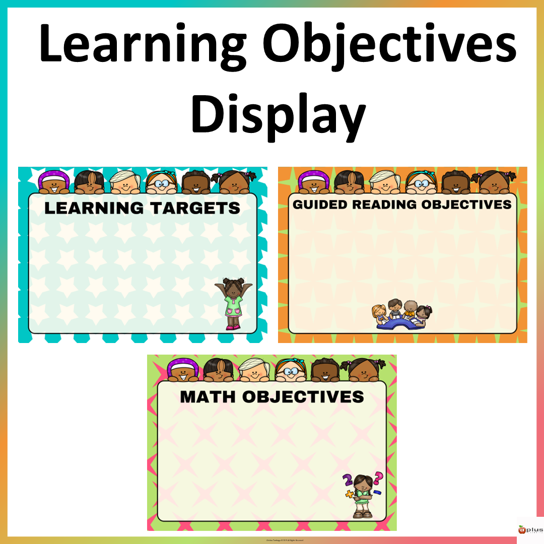 https://www.teacherspayteachers.com/Product/Learning-Objectives ...
