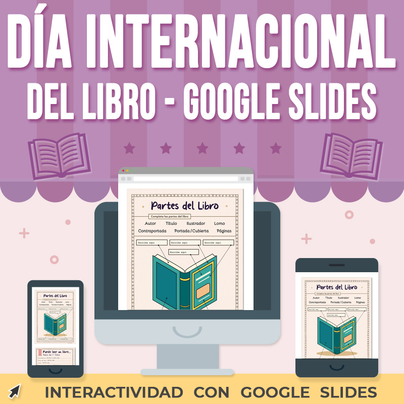 Día Internacional del Libro Actividad | Google Slides | Made By Teachers