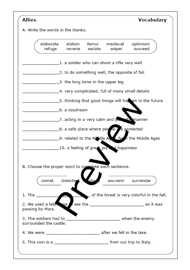 Alan Gratz "Allies" worksheets | Made By Teachers