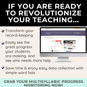 Multisyllabic Word List | Baseline Decoding Assessment | Progress ...