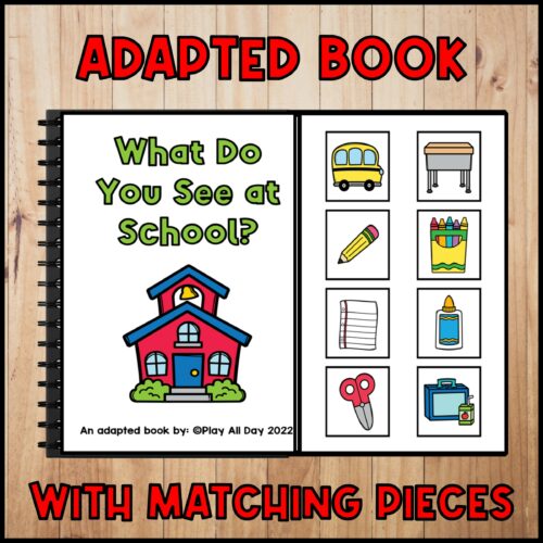 Back to School Adapted Book | School Supplies Interactive Book | Made ...