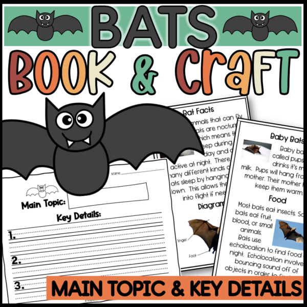 Bat Nonfiction Book and Craft | Made By Teachers