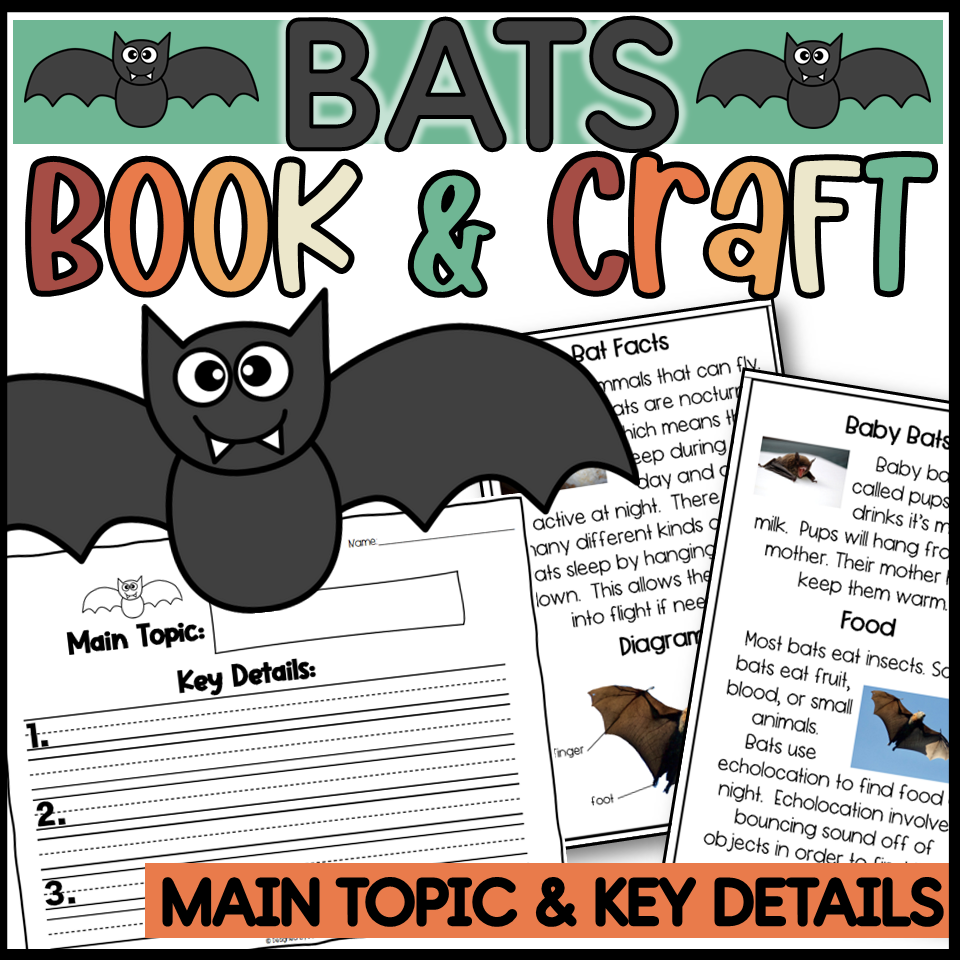Bat Nonfiction Book and Craft | Made By Teachers