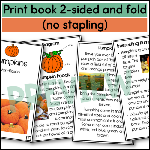 Pumpkin Nonfiction Book and Craft | Made By Teachers