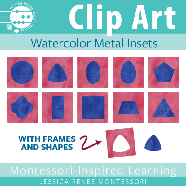 Montessori Quatrefoil and Metal Insets Clip Art | Made By Teachers