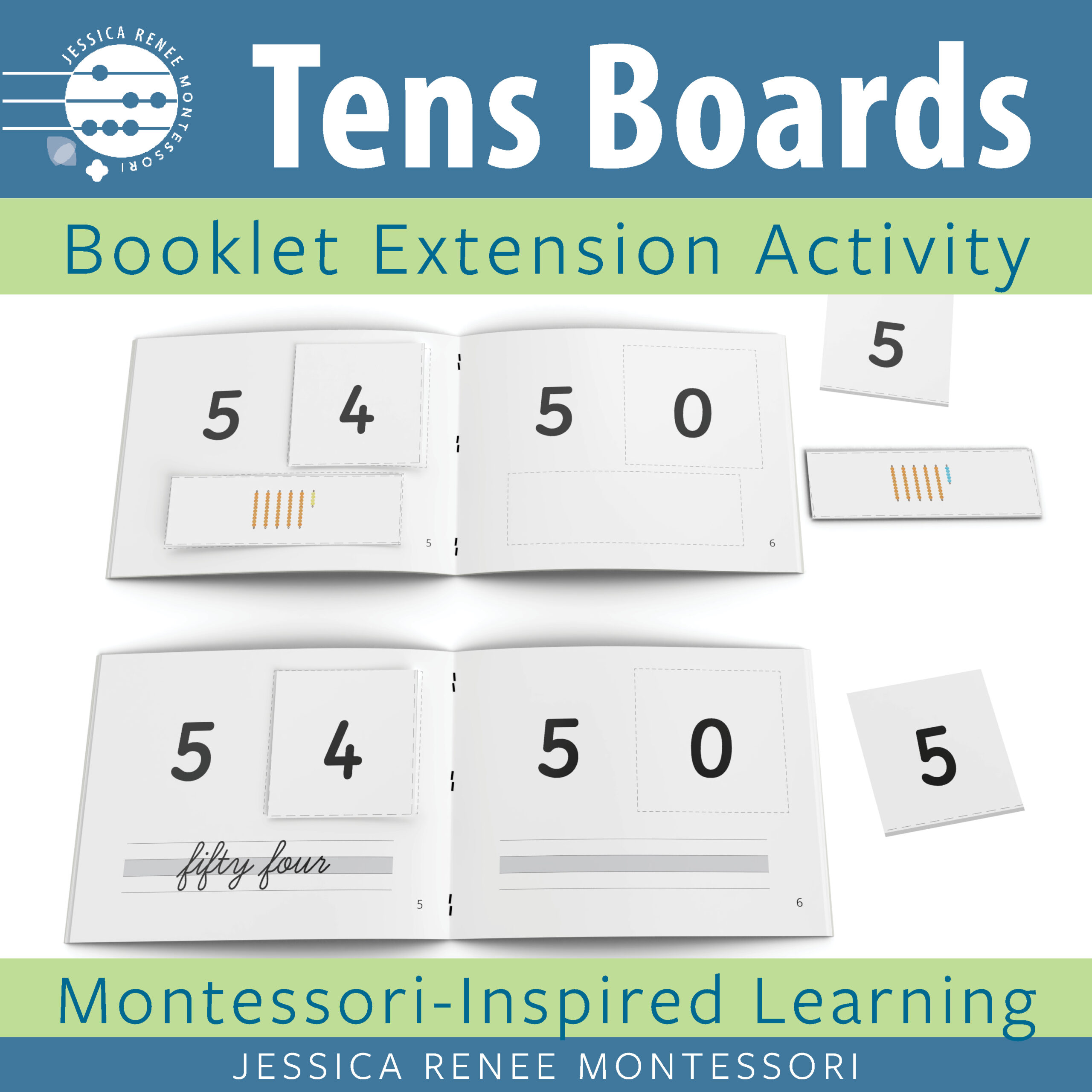 Montessori Math Tens Boards Booklets | Made By Teachers
