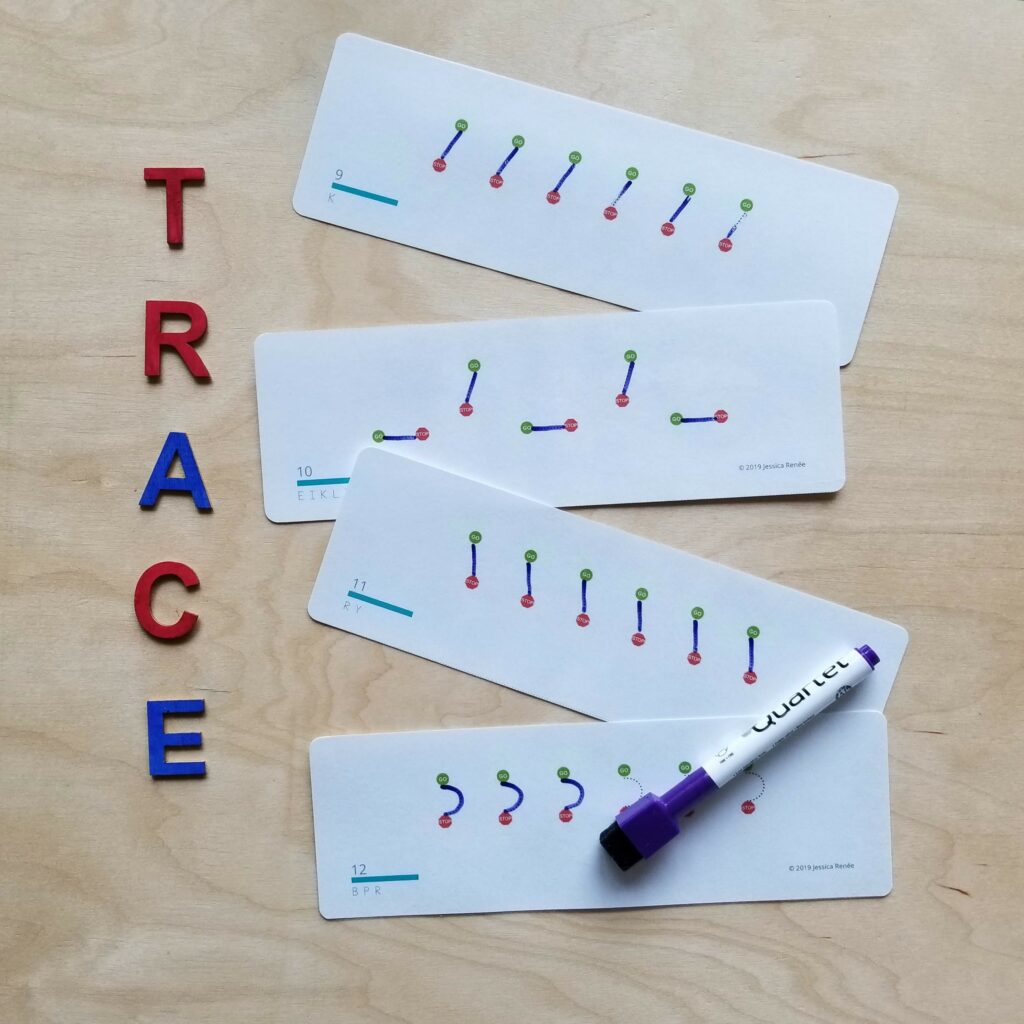 Pre-writing Tracing Cards: Uppercase Strokes | Made By Teachers