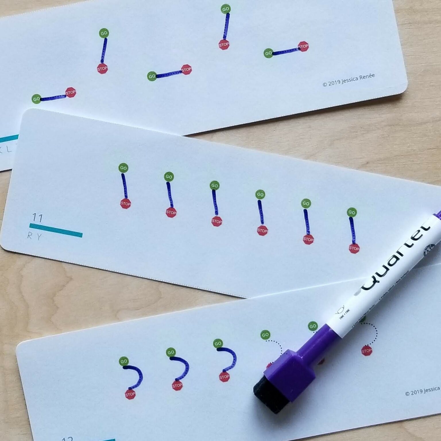 Pre-writing Tracing Cards: Uppercase Strokes | Made By Teachers
