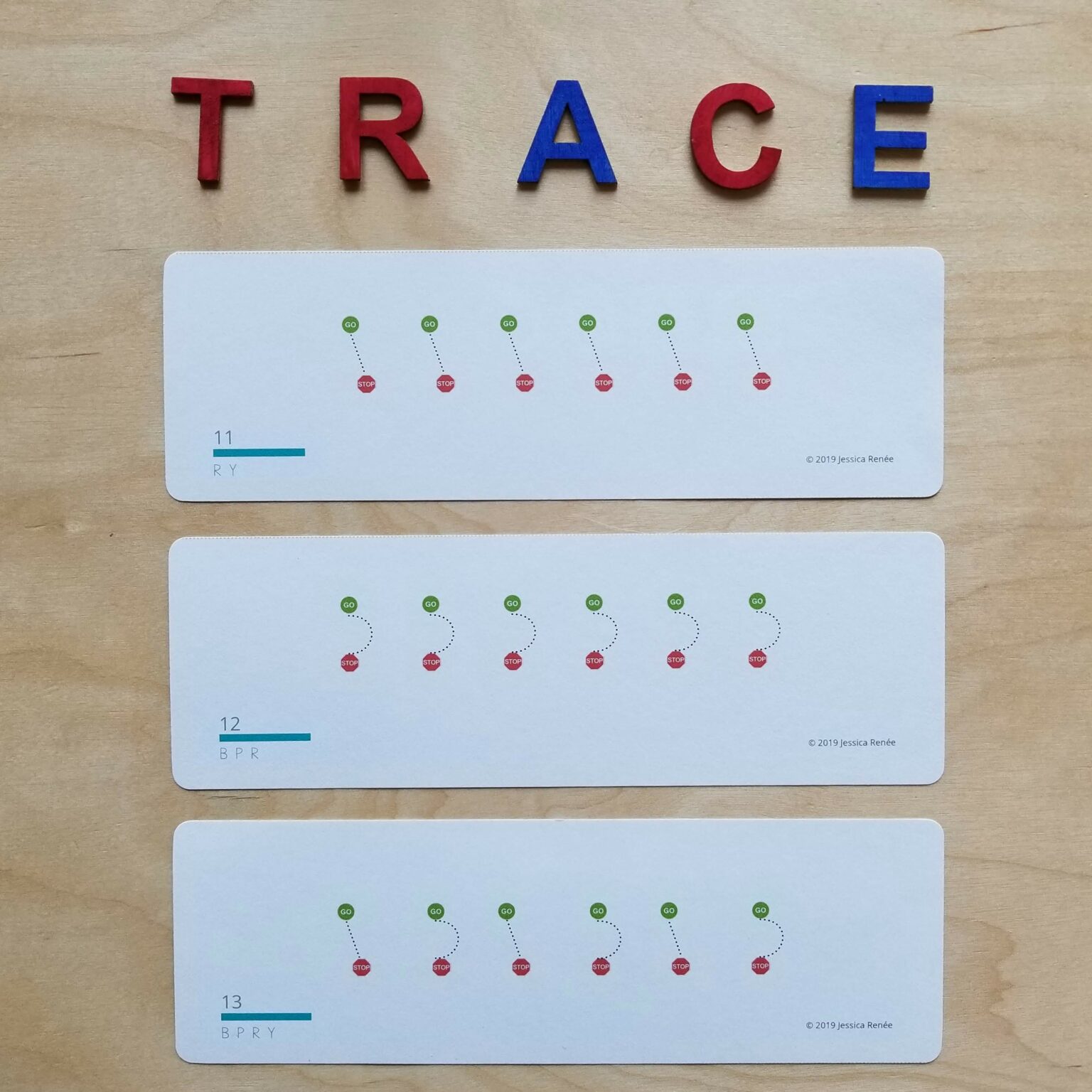 Pre-writing Tracing Cards: Uppercase Strokes | Made By Teachers