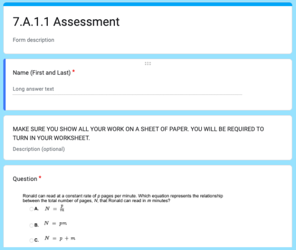 Complete Online Distance Learning 7th Math Proportional Relationships 7 ...