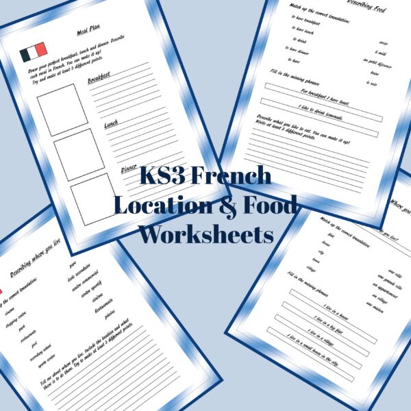 French Describing Location and Food | Made By Teachers