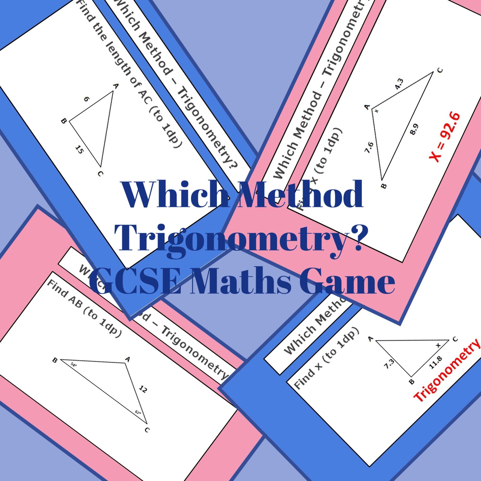 Which Method Trigonometry? GCSE Maths Game Activity Revision | Made By ...