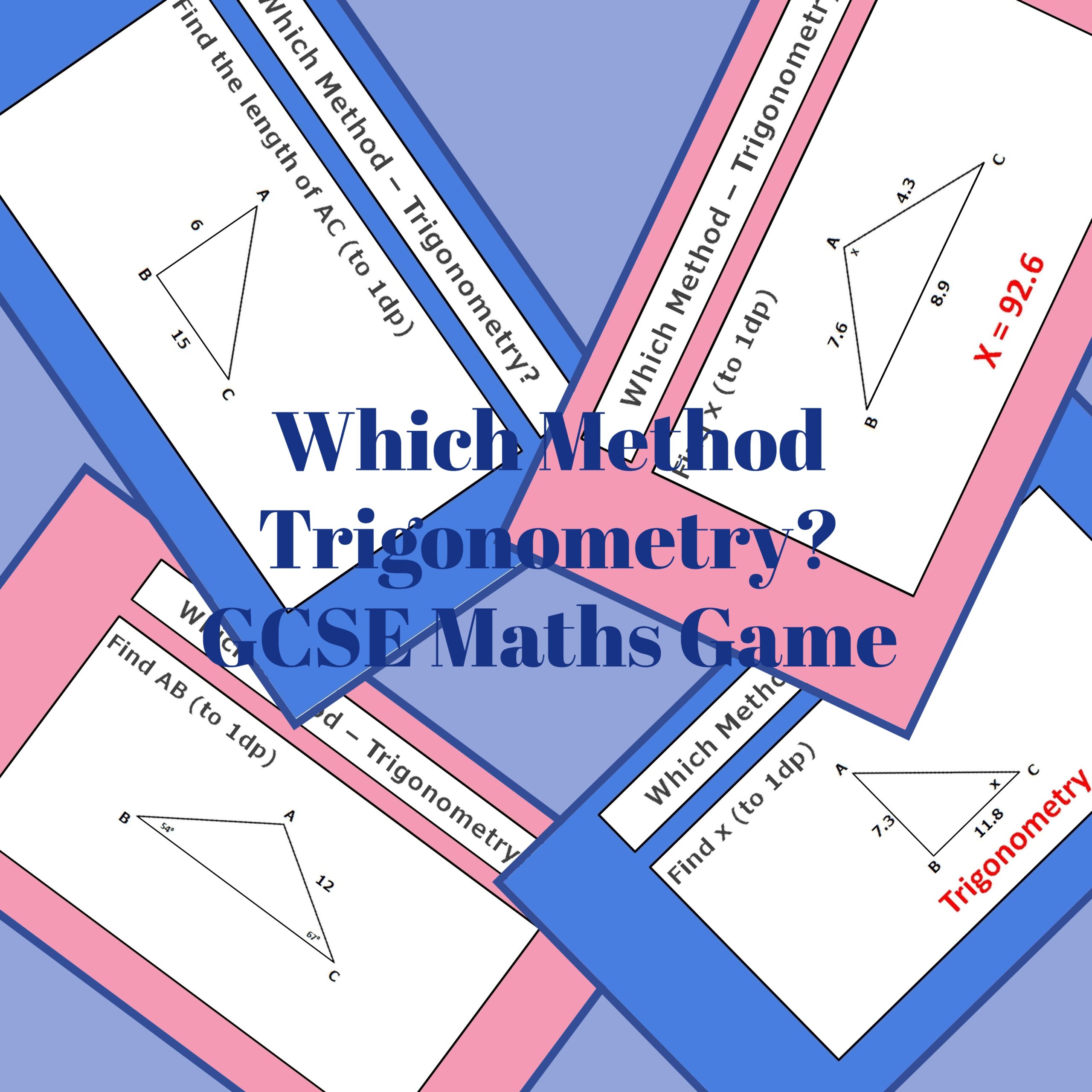 Which Method Trigonometry? GCSE Maths Game Activity Revision | Made By ...
