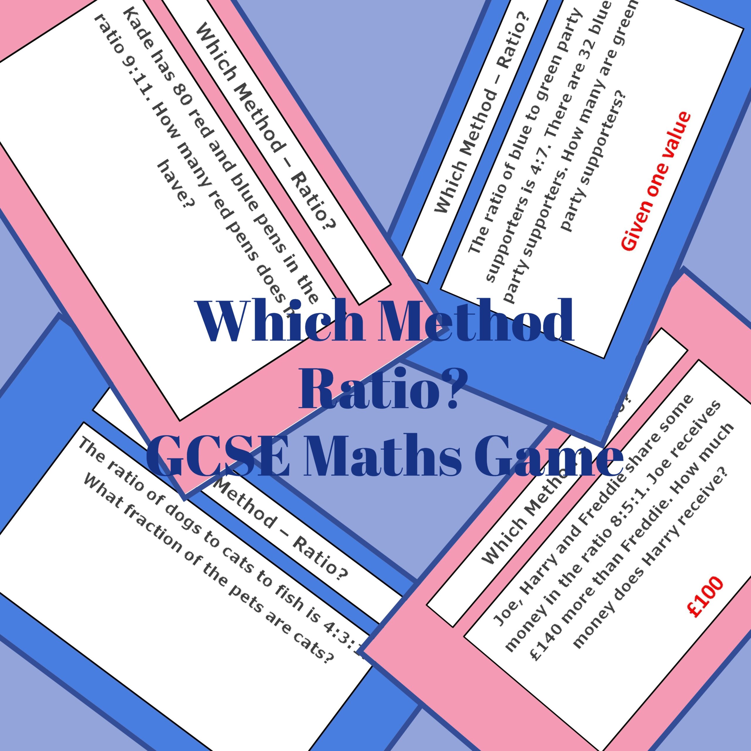 Which Method Ratio? GCSE Maths Game Activity Revision | Made By Teachers