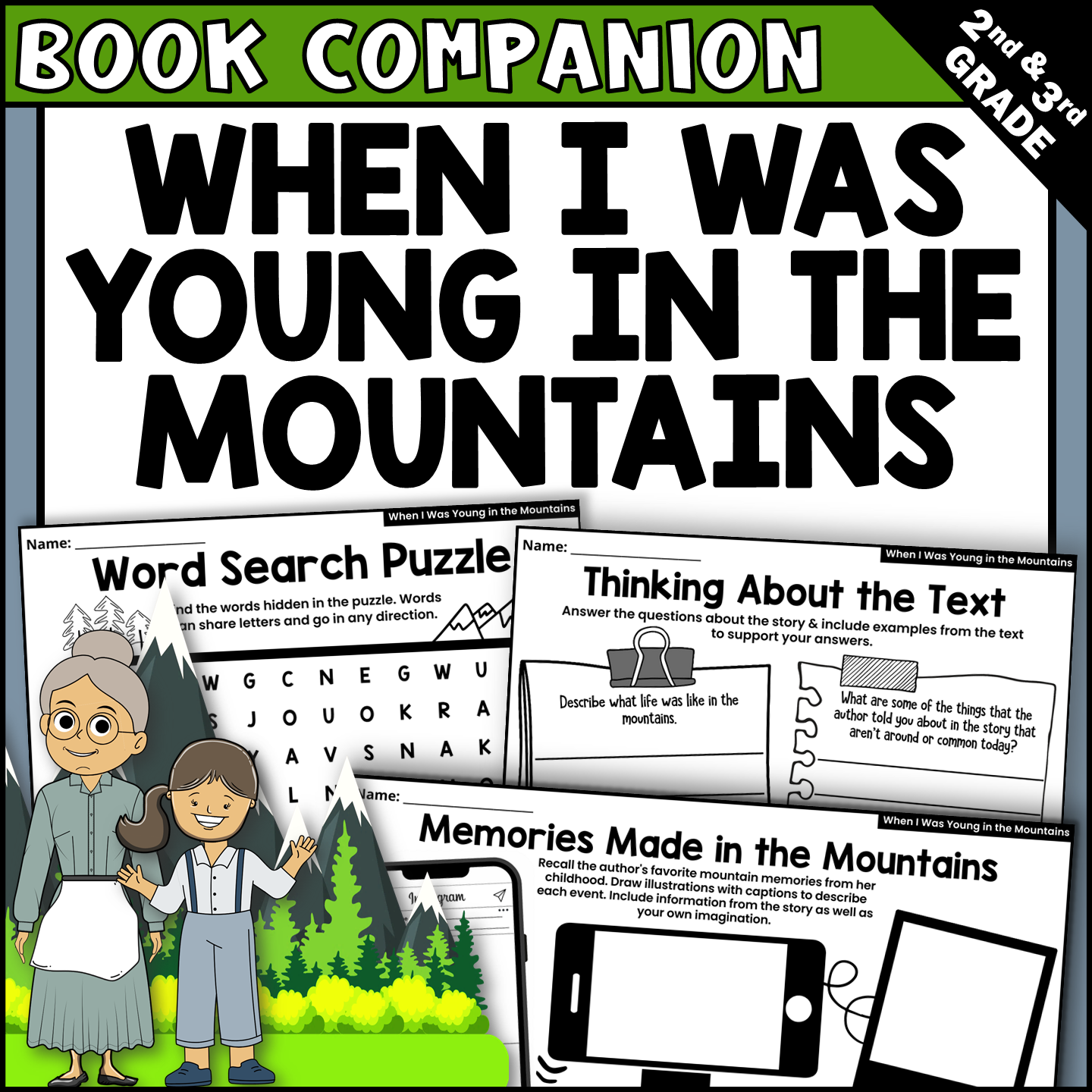 When I Was Young in the Mountains Read Aloud Book Companion Activities ...