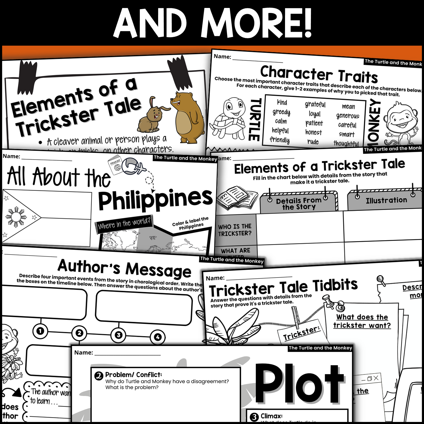 The Turtle and the Monkey Read Aloud Book Companion Activities for IRA ...