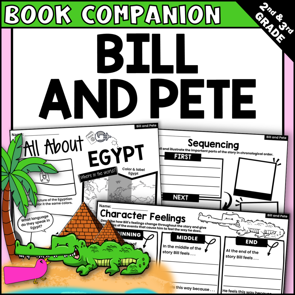 Bill and Pete Interactive Read Aloud Book Companion Activities for IRA ...