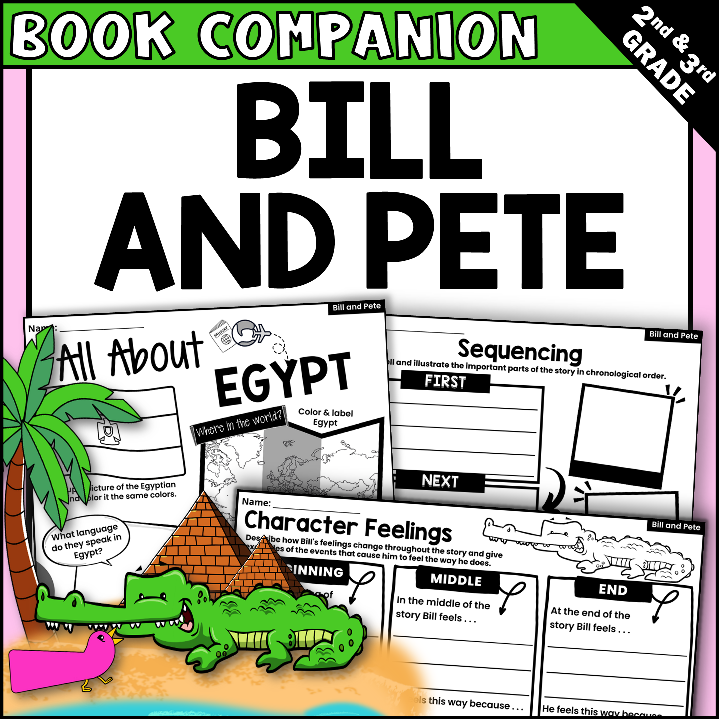 Bill and Pete Interactive Read Aloud Book Companion Activities for IRA ...