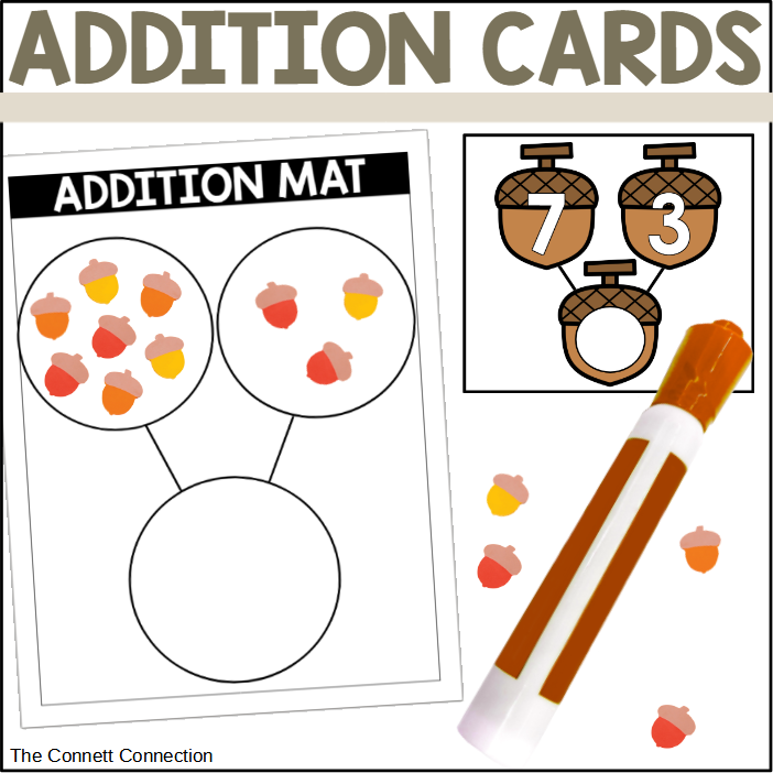 Acorn Addition Number Bonds: Kindergarten Math Centers | Made By Teachers