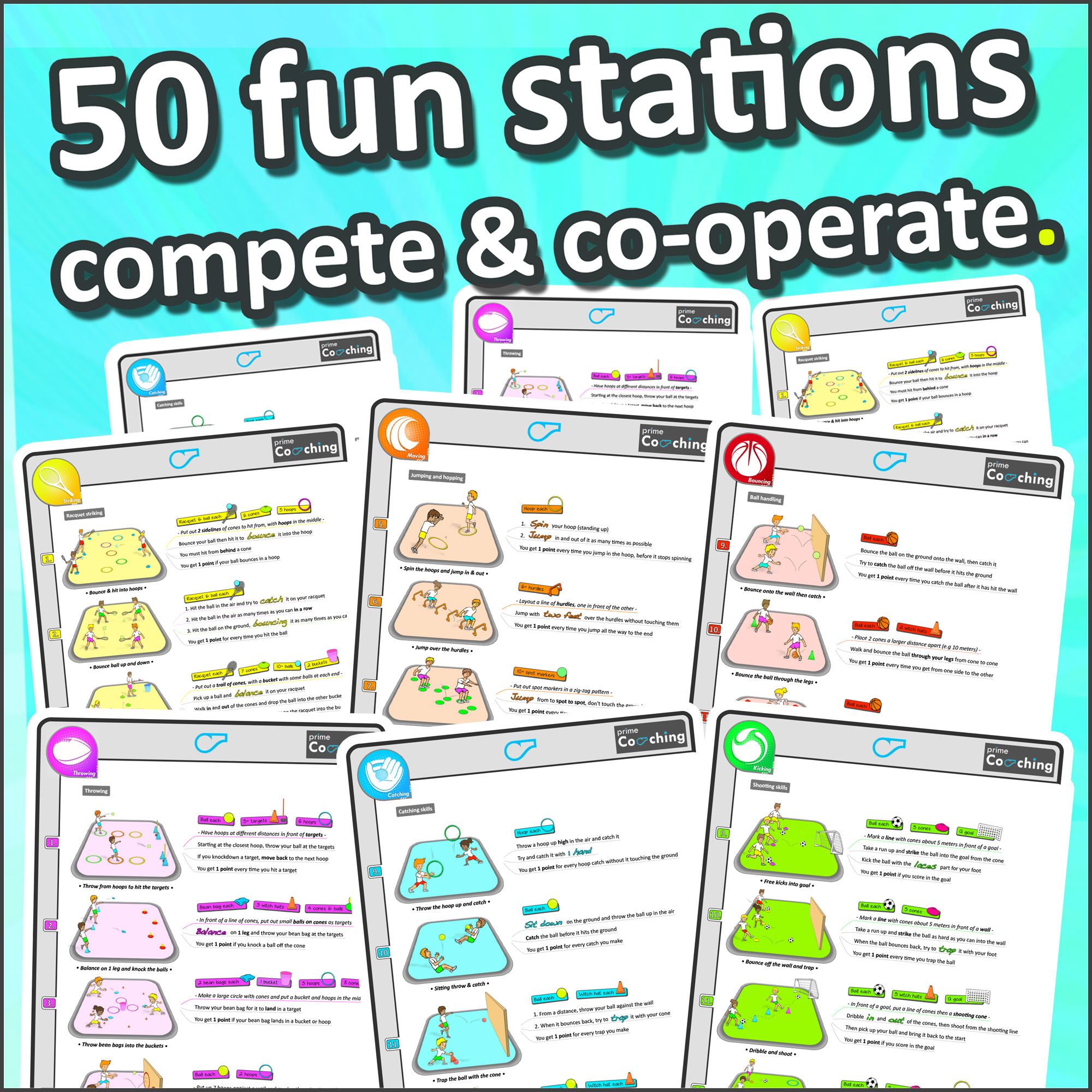 Physical Education - Games + Skill Stations | Made By Teachers