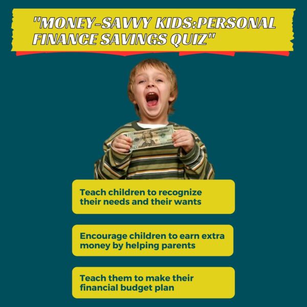 "Money-Savvy Kids:Personal Finance Savings Quiz" | Made By Teachers