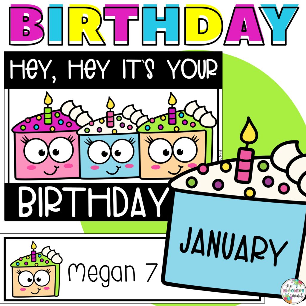 Birthday Cake Birthday Bulletin Board | Made By Teachers