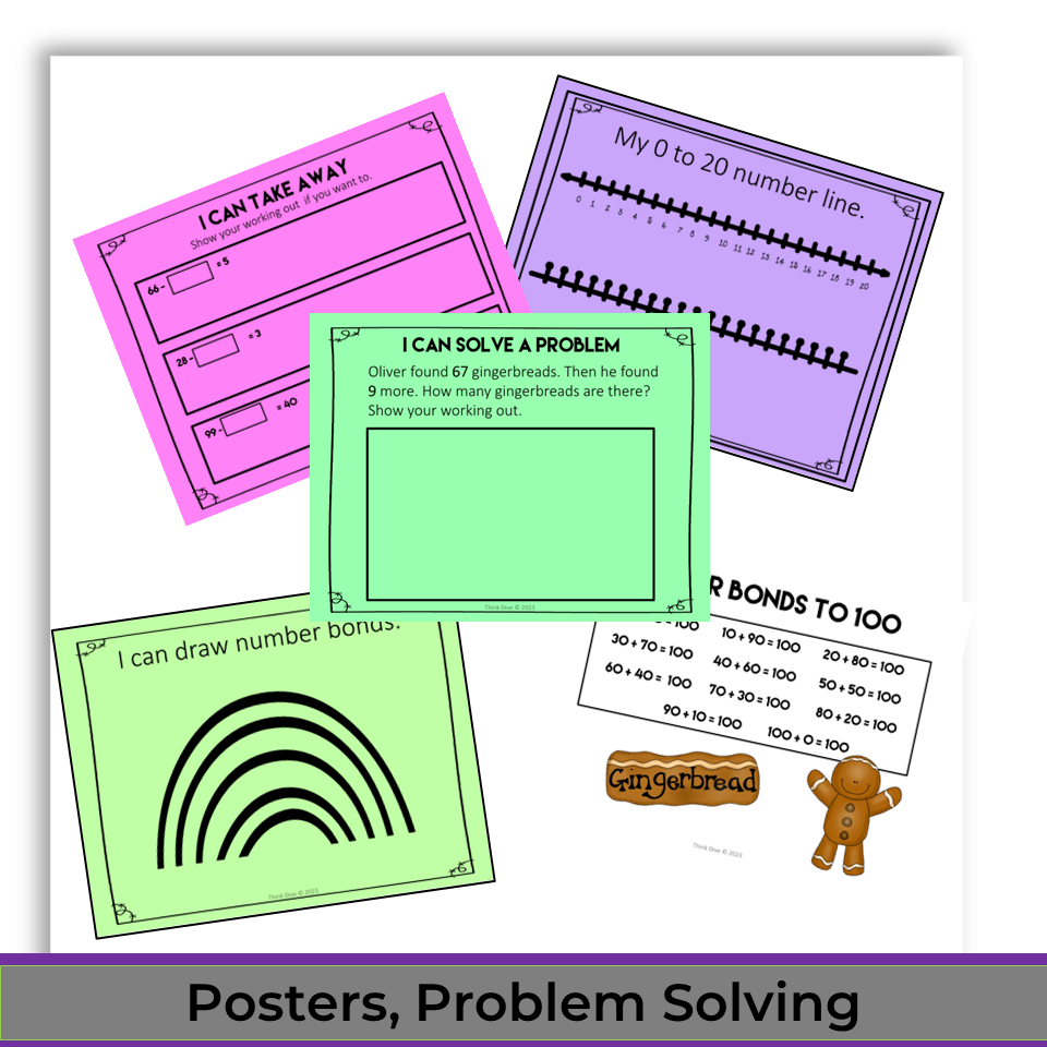 Math Journal | Addition Subtraction 0-100 Gingerbread | Made By Teachers