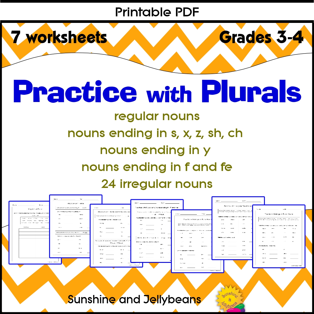 Practice With Plurals Grades 3 4 Regular Irregular Nouns 7 Practice With Plurals Grades 3 4 Regular Irregular Nouns 7