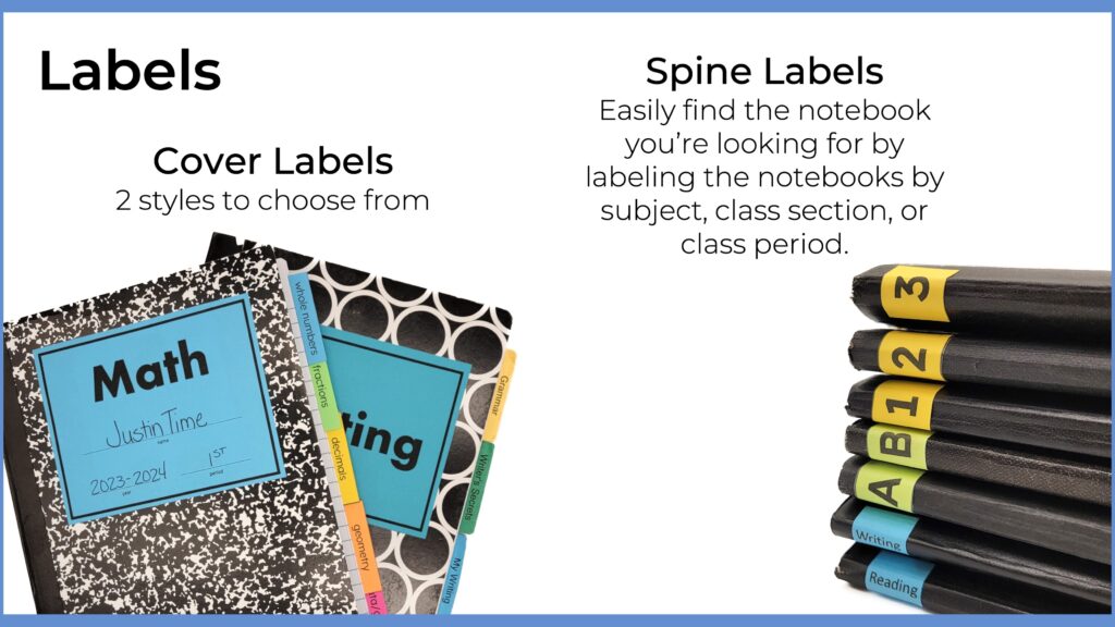 Back to School Journal Organization - Interactive Notebook Essentials ...