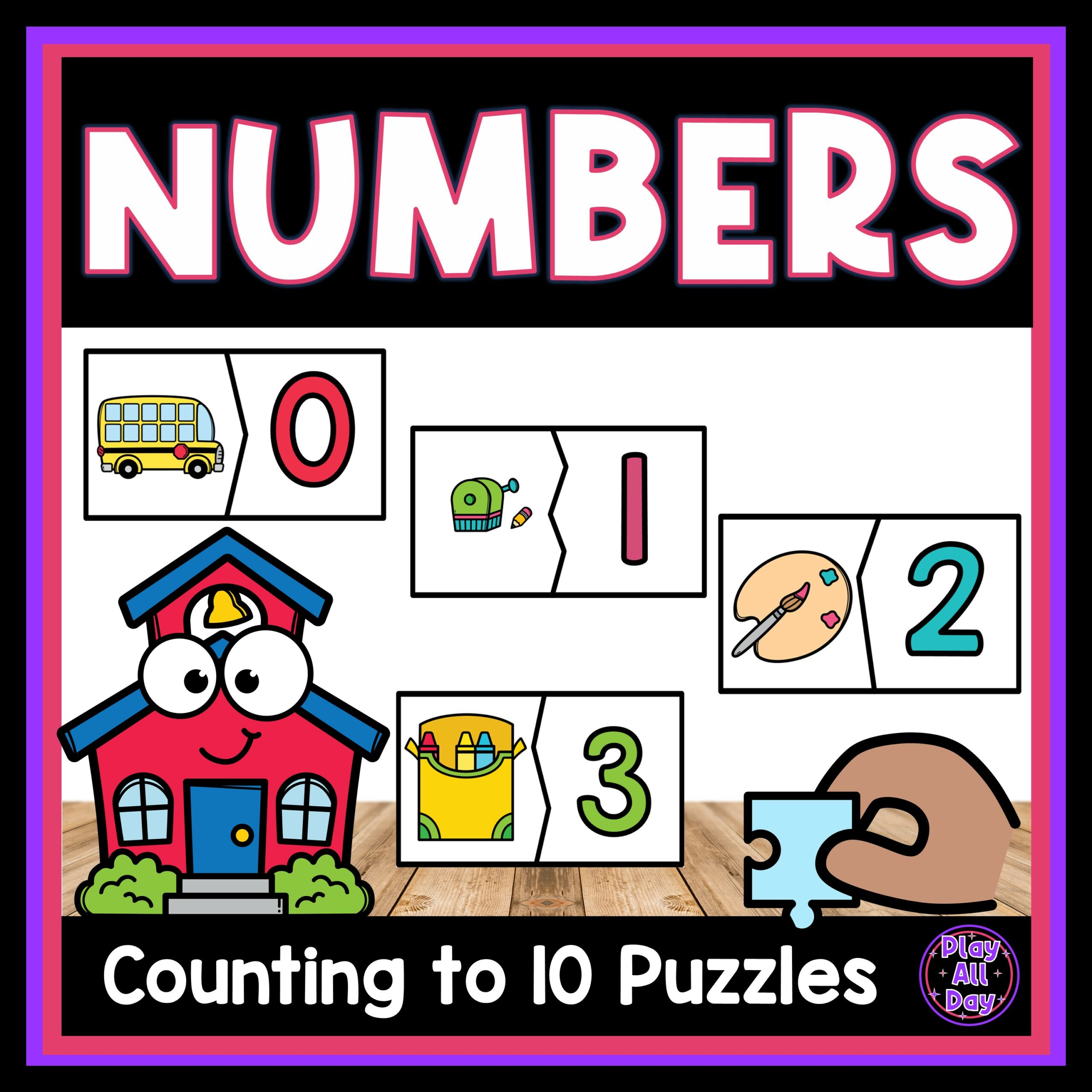 Back to School Subitizing HIDE & SEEK | Pocket Chart Game | Numbers 0 ...