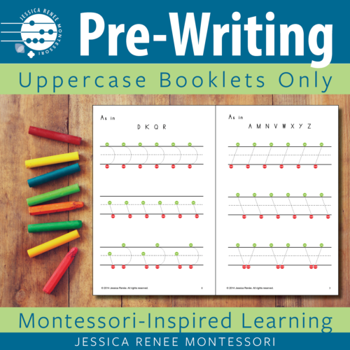 Pre-Writing and Printing Skills Booklets, Stroke Practice, Letter ...