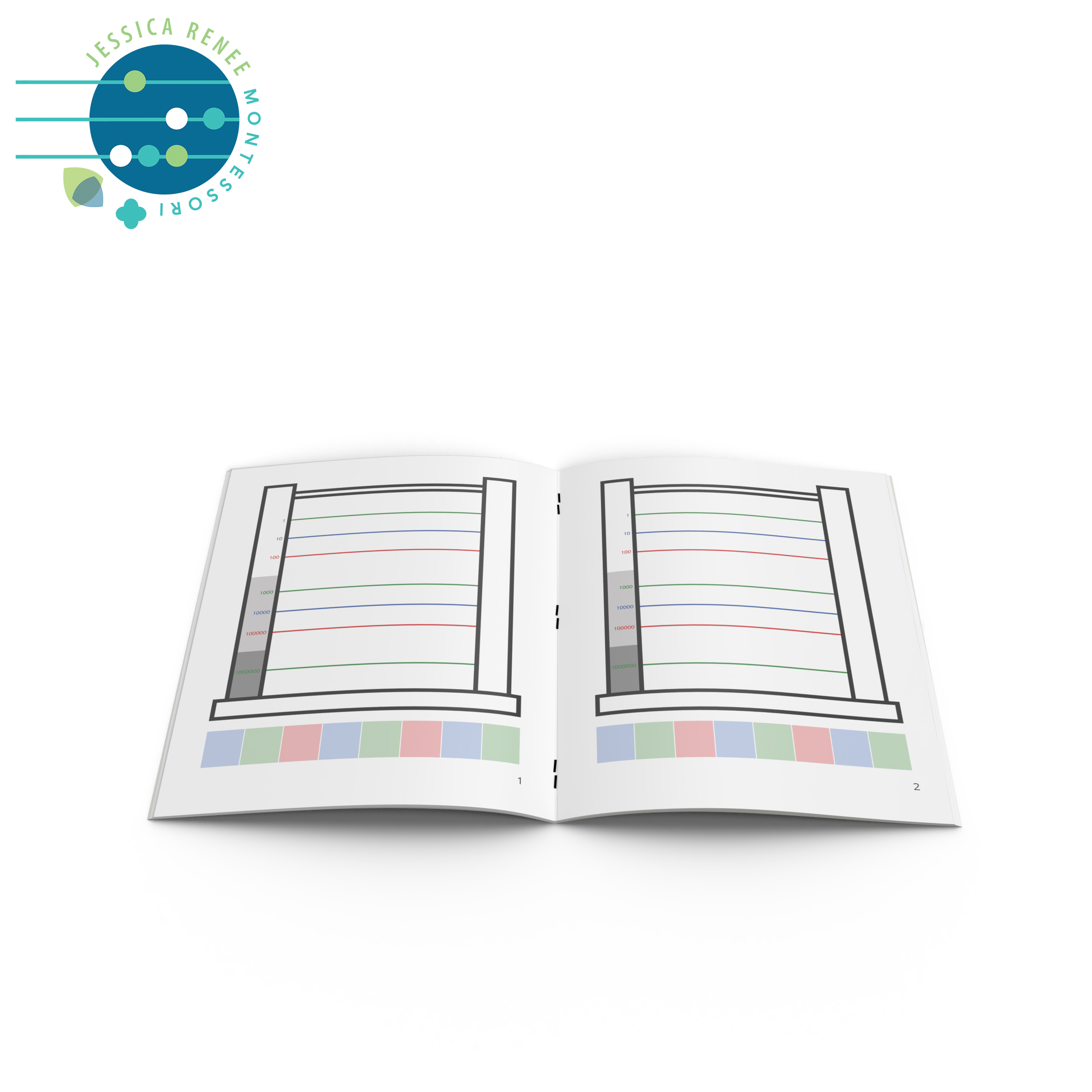 Montessori Math Blank Large Bead Frame Booklets | Made By Teachers