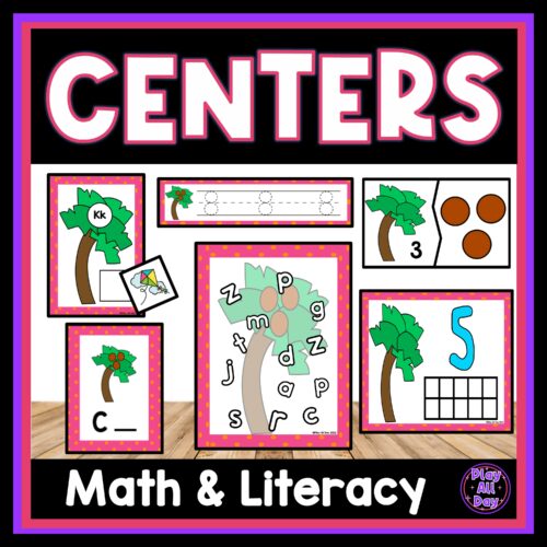 Chicka Chicka Boom Boom Math and Literacy Centers | Made By Teachers