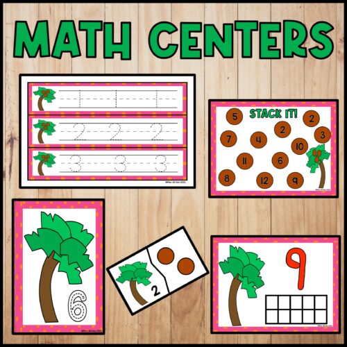 Chicka Chicka Boom Boom Math and Literacy Centers | Made By Teachers